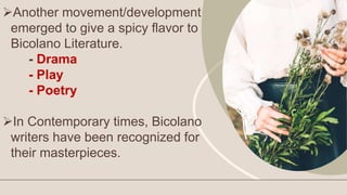 bicolano-literature.pptx bicolano literature | PPTX