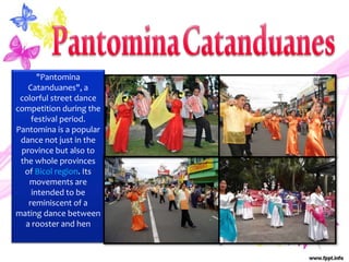 Bicol dances ppt presentation | PPTX
