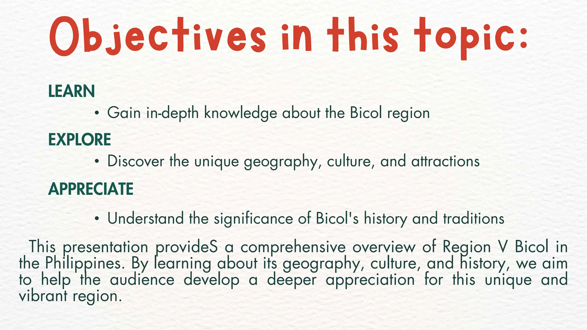BICOL REGION POWERPOINT IN SOCIAL SCIENCE | PPTX