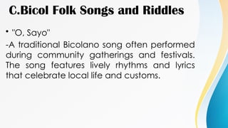 BICOL REGION ppt report about the region | PPTX | World/International ...