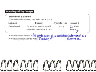 Biconditionals And Definitions Guided Notes 3rd | PPT