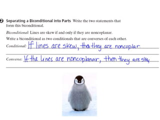 Biconditionals And Definitions Guided Notes 3rd | PPT