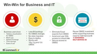 Enabling Self Service BI for OBIEE using Tableau | PDF | Databases | Computer Software and ...