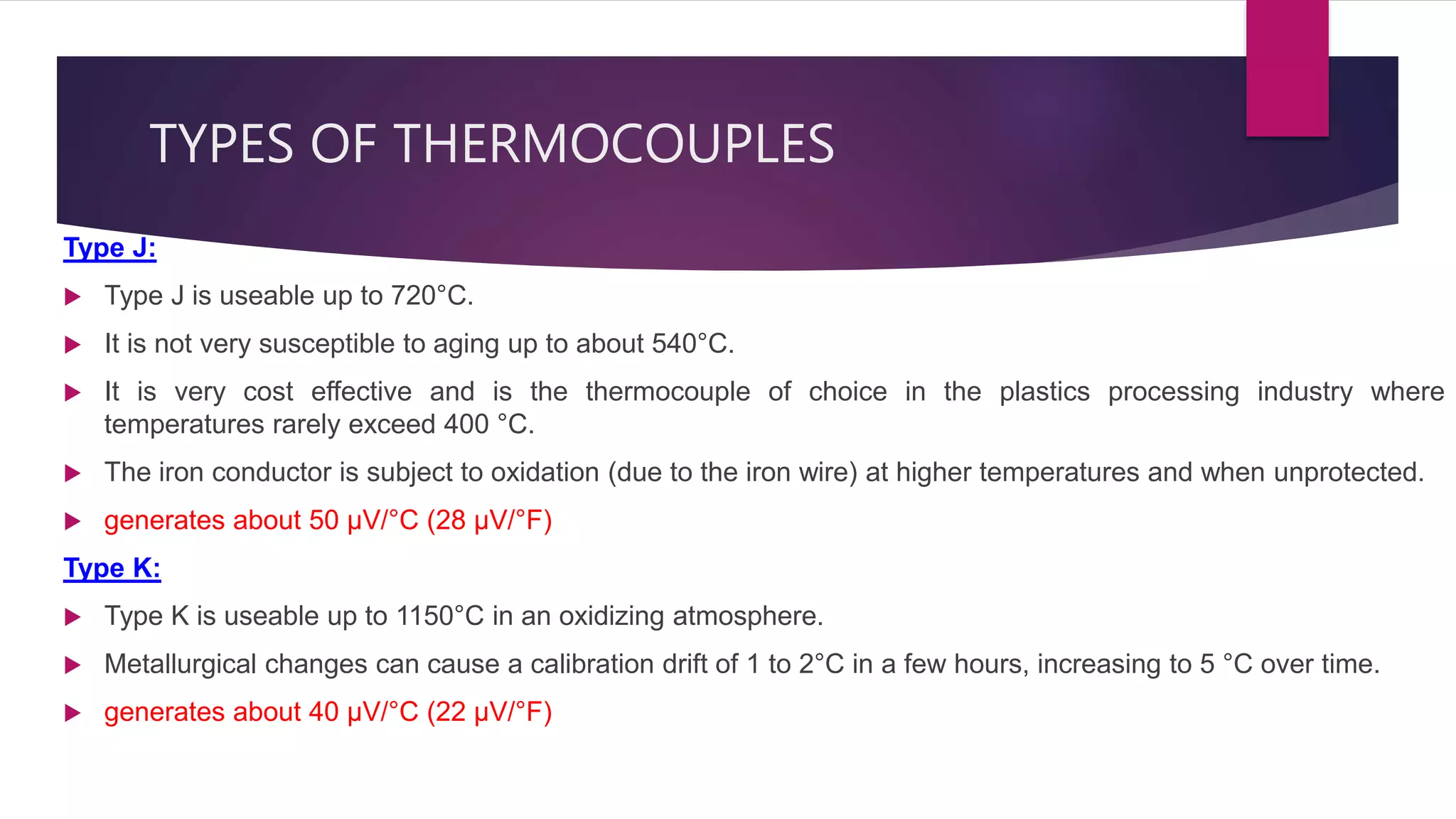 Bicp thermocouples | PPTX