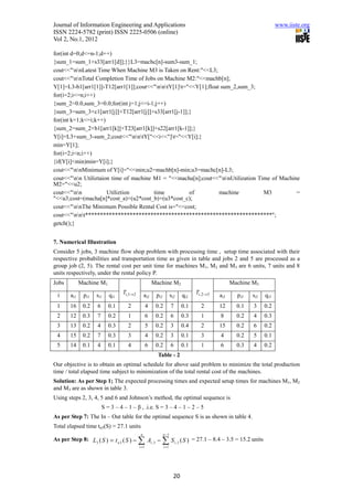 Bicriteria in constrained n x 3 flow shop to minimize the rental cost, setup time, processing ...