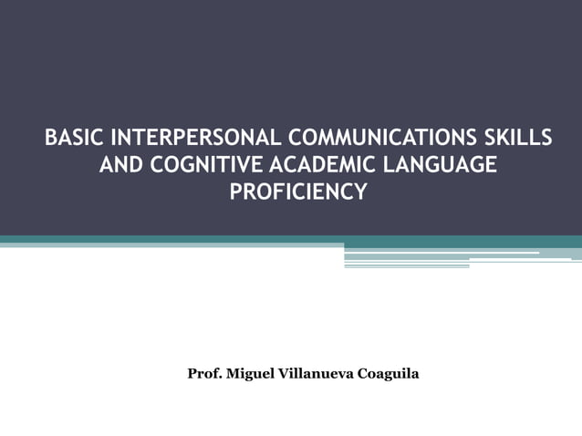 BICS and CALP | PPT