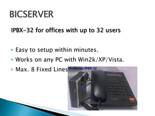 BicServer Unified Communication System | PPT | Web Conferencing | Computer Software and Applications