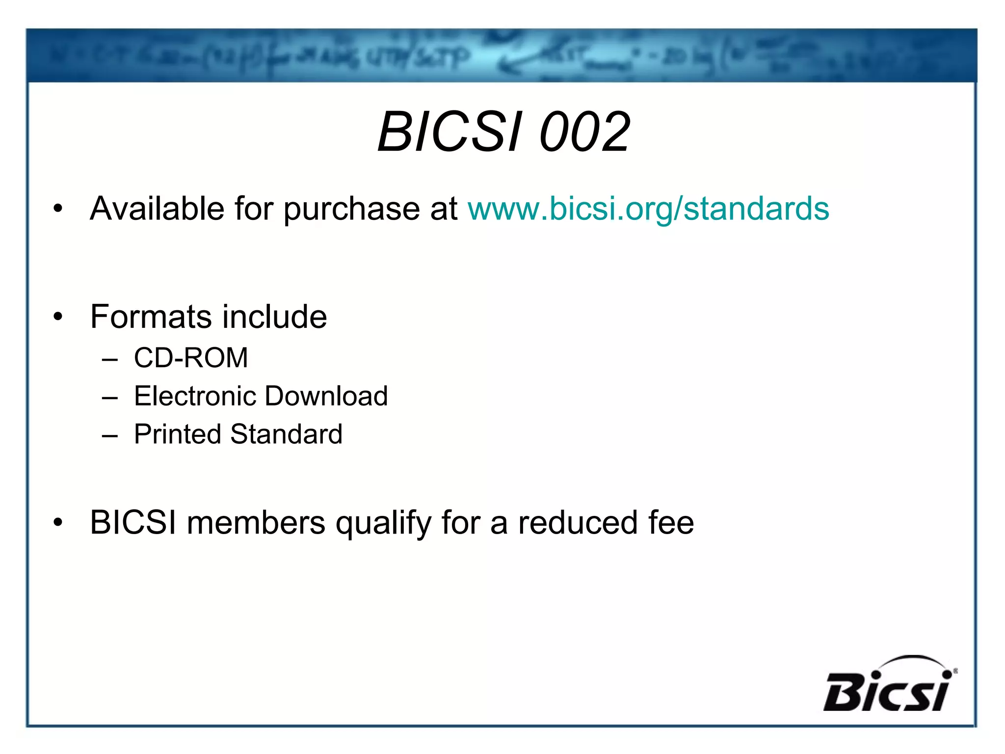 Nuevo estándar para diseño de data center ANSI/BICSI-002 | PPT