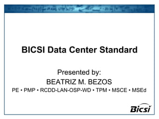 Nuevo estándar para diseño de data center ANSI/BICSI-002 | PPT