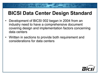 Nuevo estándar para diseño de data center ANSI/BICSI-002 | PPT