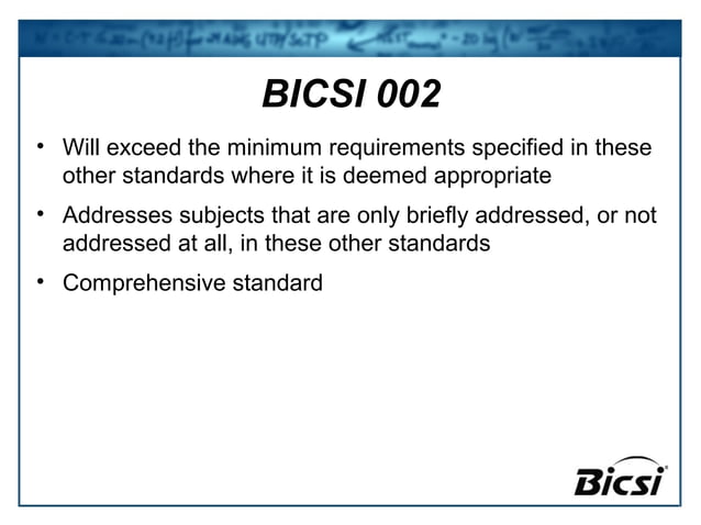 Betty Bezos: bicsi 002 data center standard | PPT