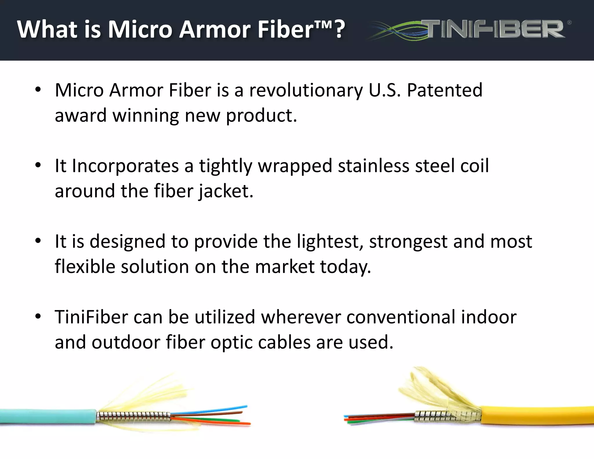 TiniFiber - Micro Armor Fiber | PDF