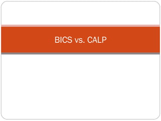 BICS v. CALP | PPT | Gymnastics | Sports