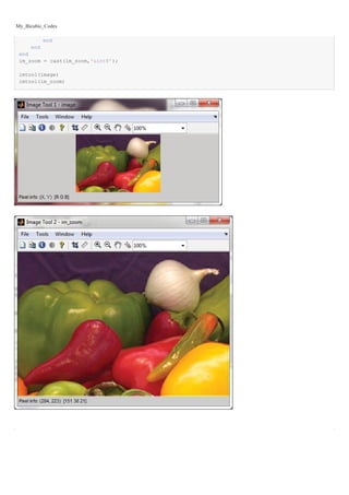 Bicubic interpolation codes | PDF