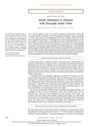 Bicuspid aortic valve pattern | PDF