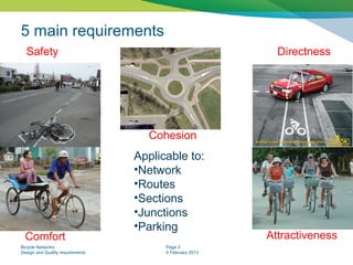 Bicycle networks, Design and quality requirements | PPT