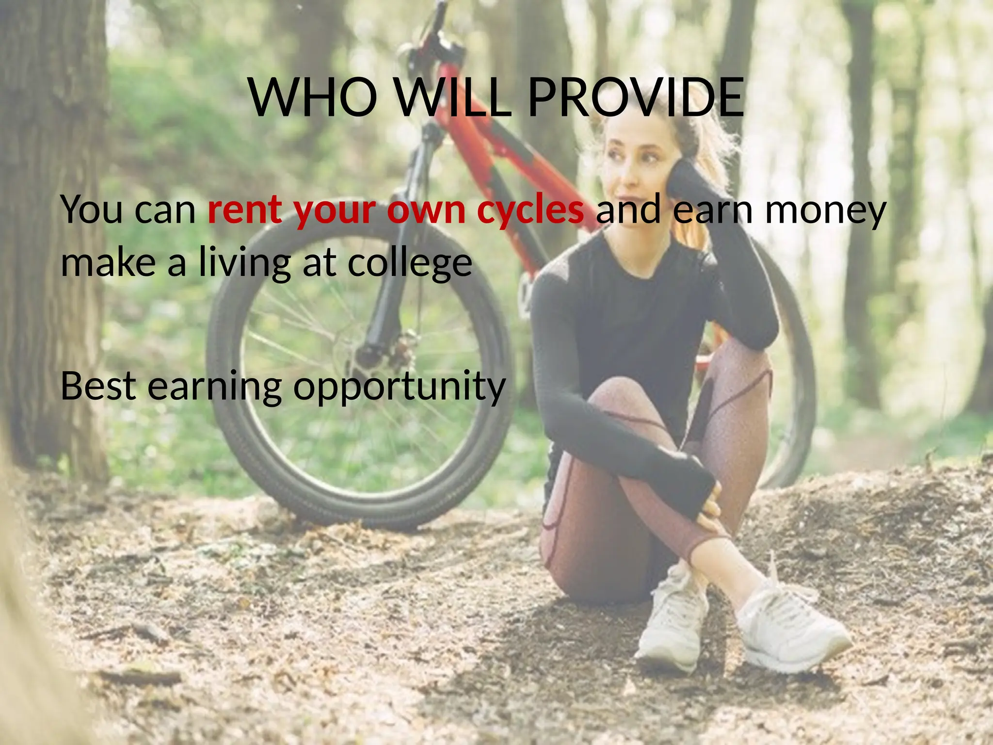 Bicycle renting app ppt of monke is a ppt for | PPTX