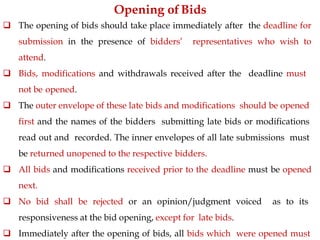 Bid Submission and Evaluation | PPTX