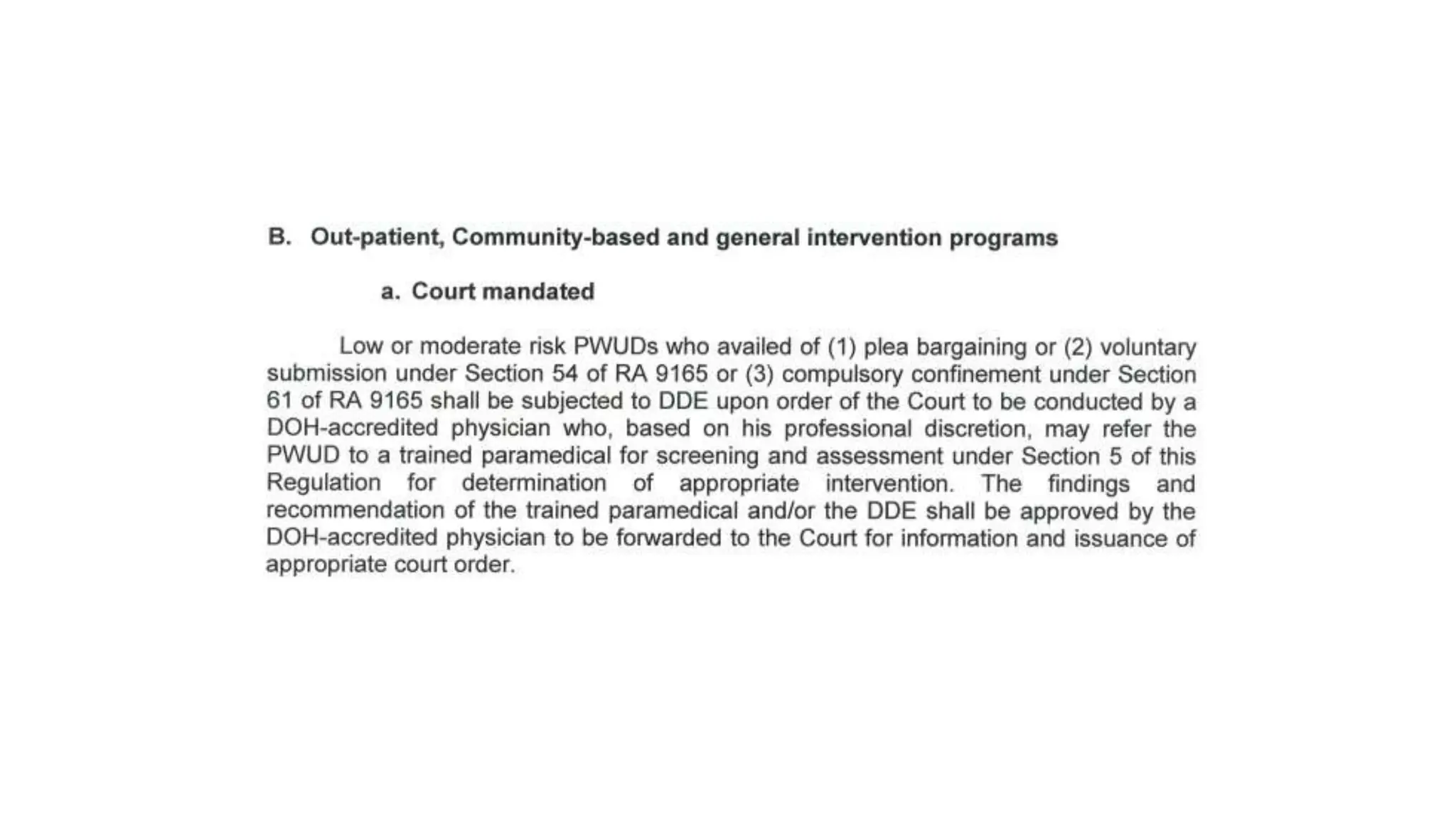 Court Mandated Accomplishment and BIDA and PWUD | PPTX
