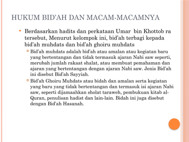 FIQIH BIDAH - PPT-BIDAH-BIDAH----------- | PPTX
