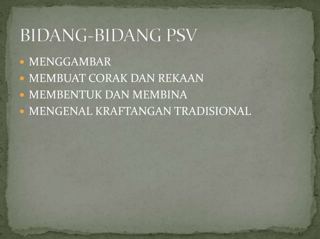 Bidang bidang psv | PPTX