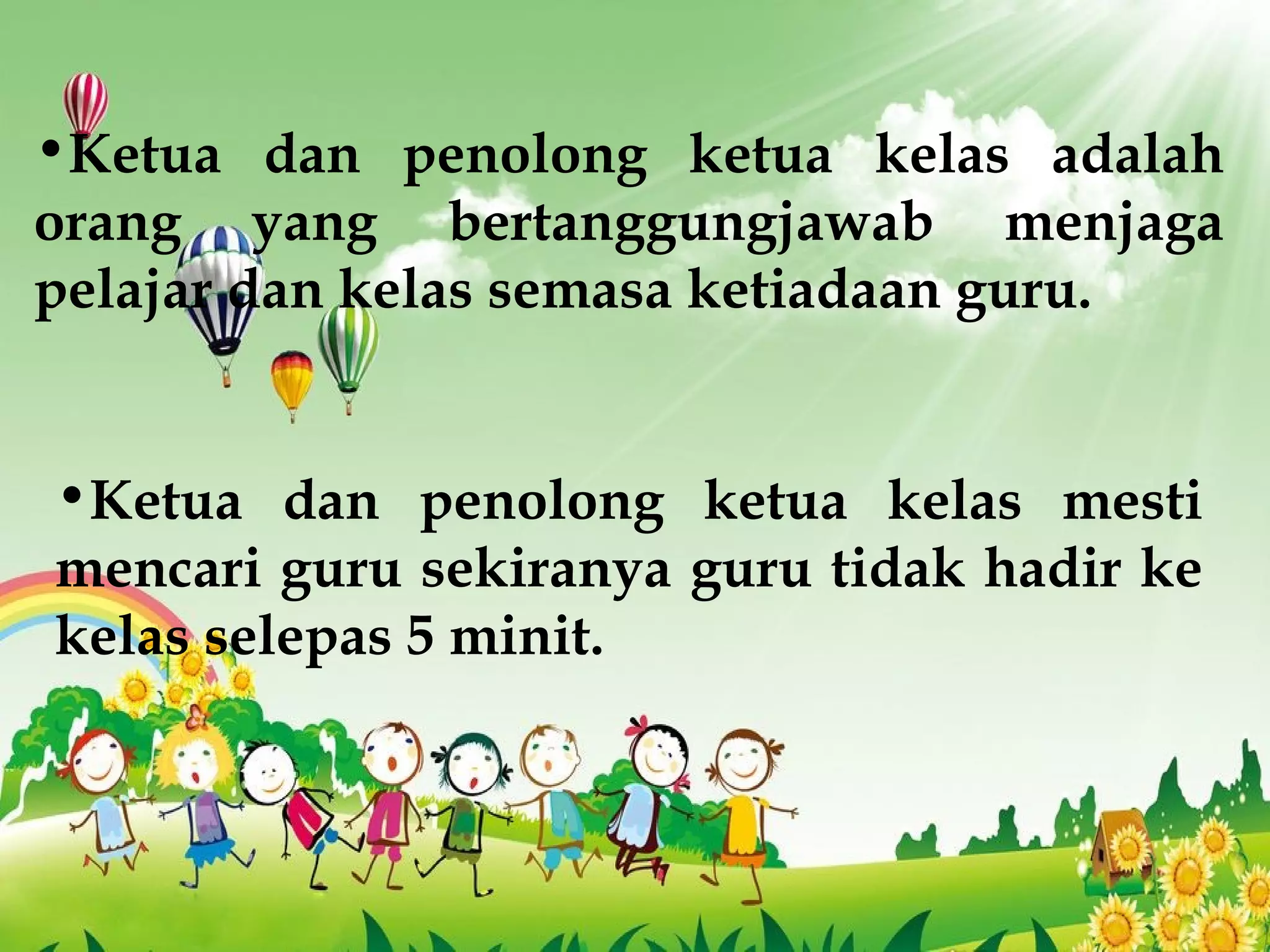 Bidang tugas-ketua-dan-penolong-ketua-kelas | PPT