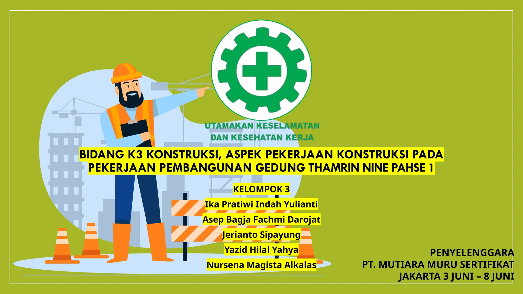 BIDANG K3 KONSTRUKSI, ASPEK PEKERJAAN KONSTRUKSI PADA.pptx