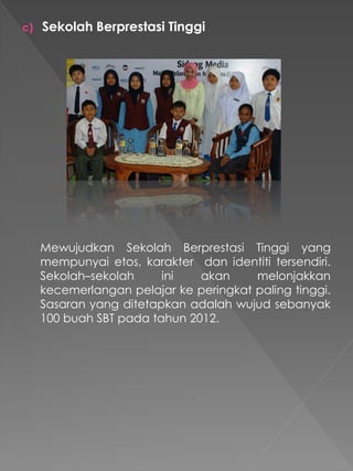 Bidang keberhasilan utama nasional (nkra ) pendidikan | PDF