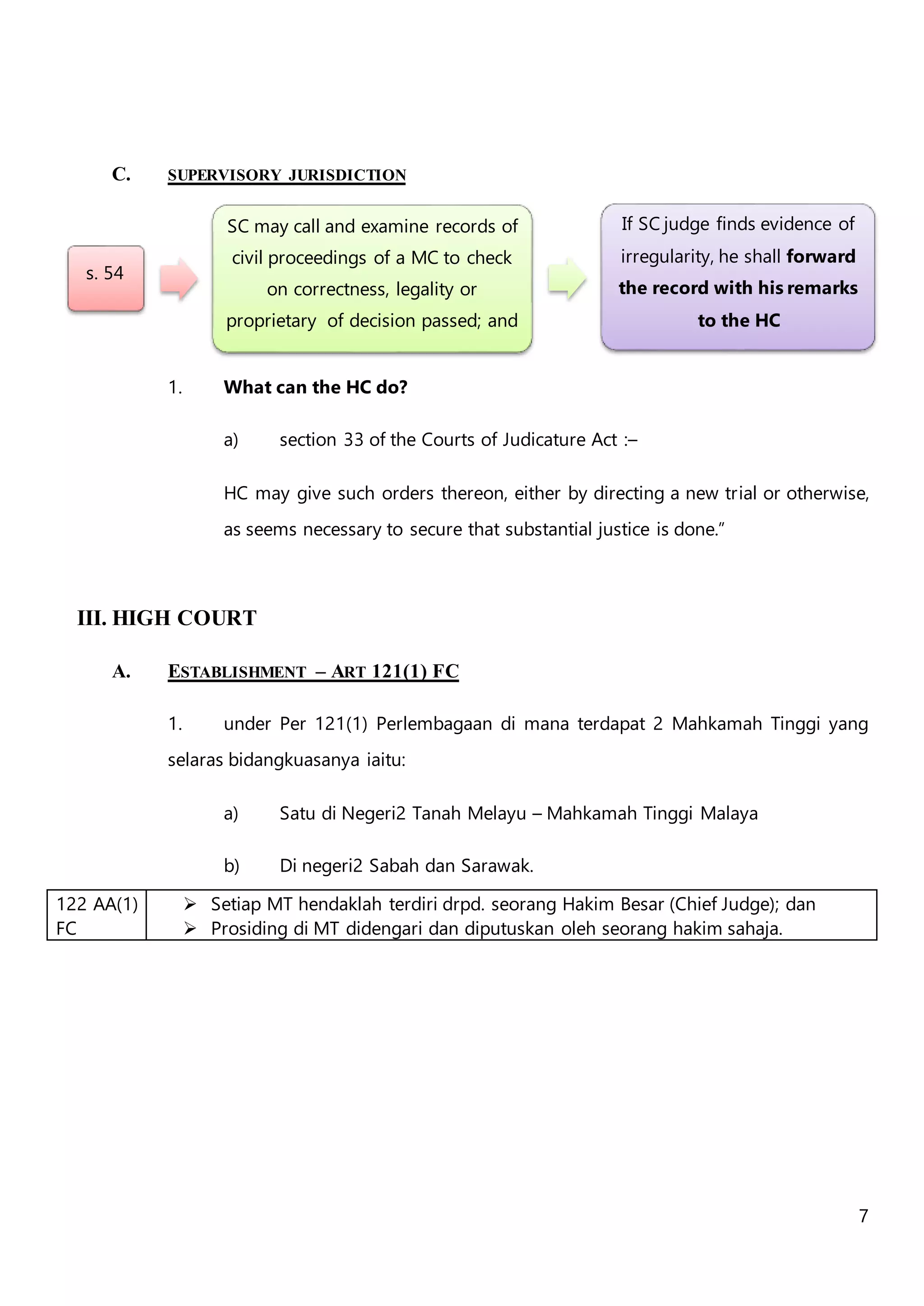 Bidang kuasa sivil mahkamah / Civil Jurisdictions of Courts in Malaysia ...