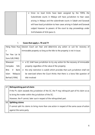 Bidang kuasa sivil mahkamah / Civil Jurisdictions of Courts in Malaysia ...
