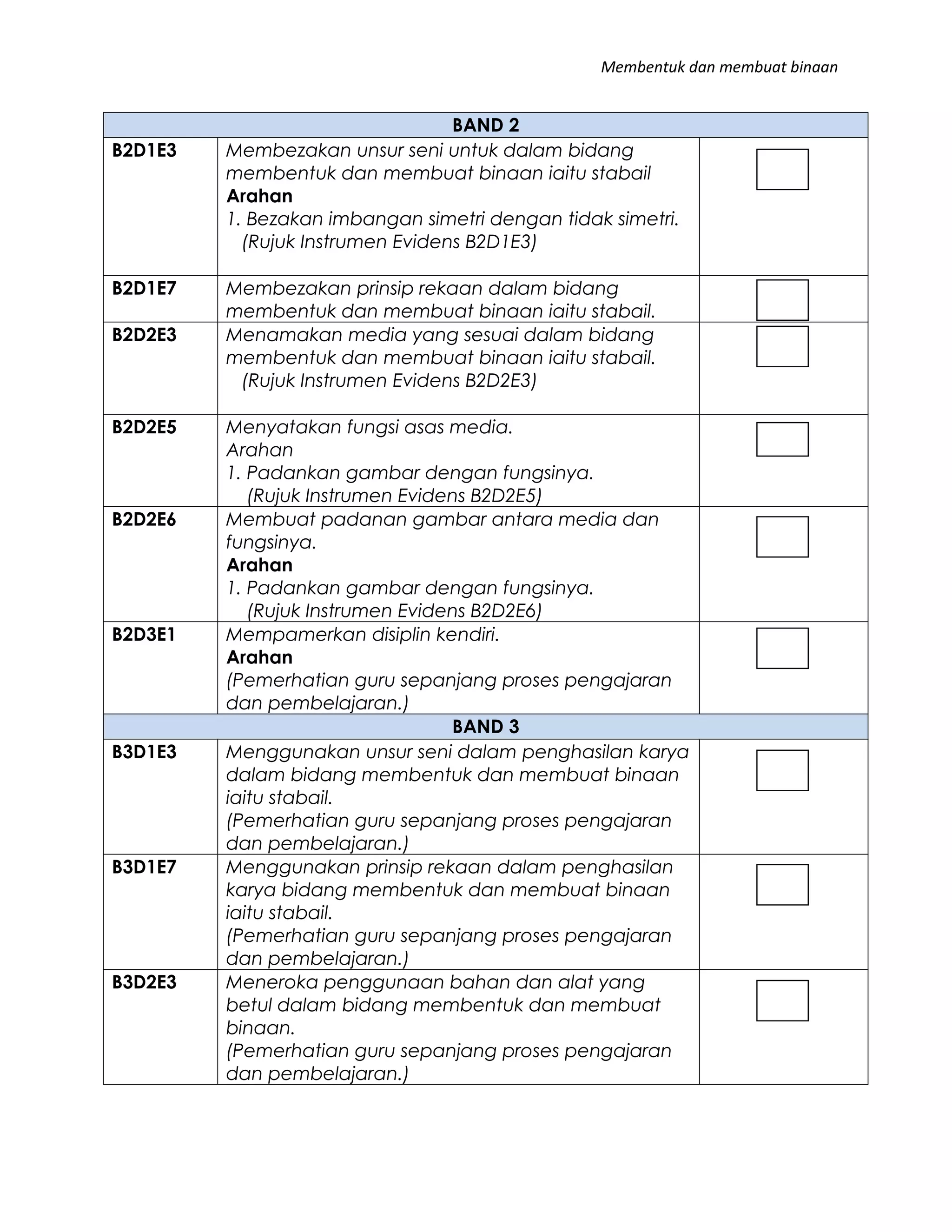 Bidang membentuk dan membuat binaan stabail | PDF