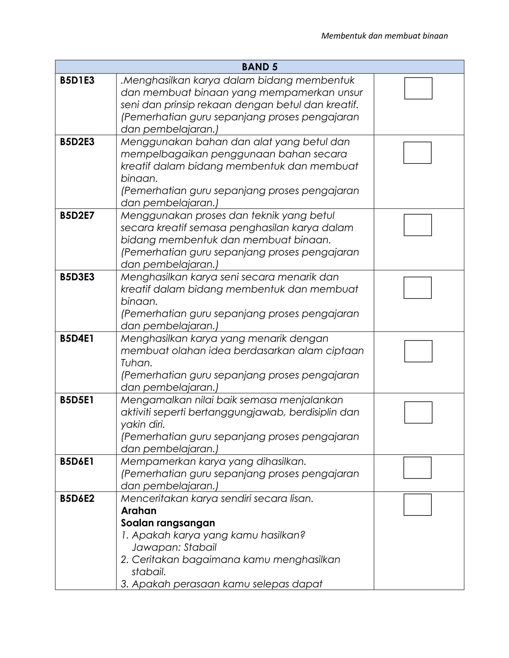 Bidang membentuk dan membuat binaan stabail | PDF