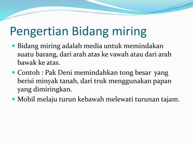 Bidang miring | PPTX