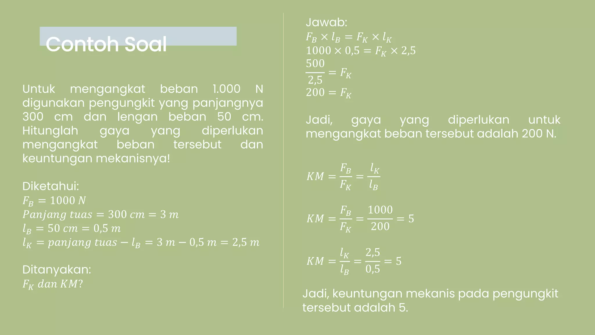 [PART 2] Pesawat Sederhana (Bidang Miring dan Pengungkit) Mata ...