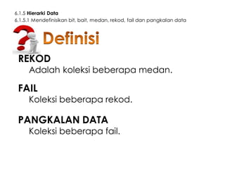 Bidang pembelajaran 6.1 Tingkatan 5 | PDF