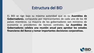 Bid banco interamericano de desarrollo derecho internacional | PDF