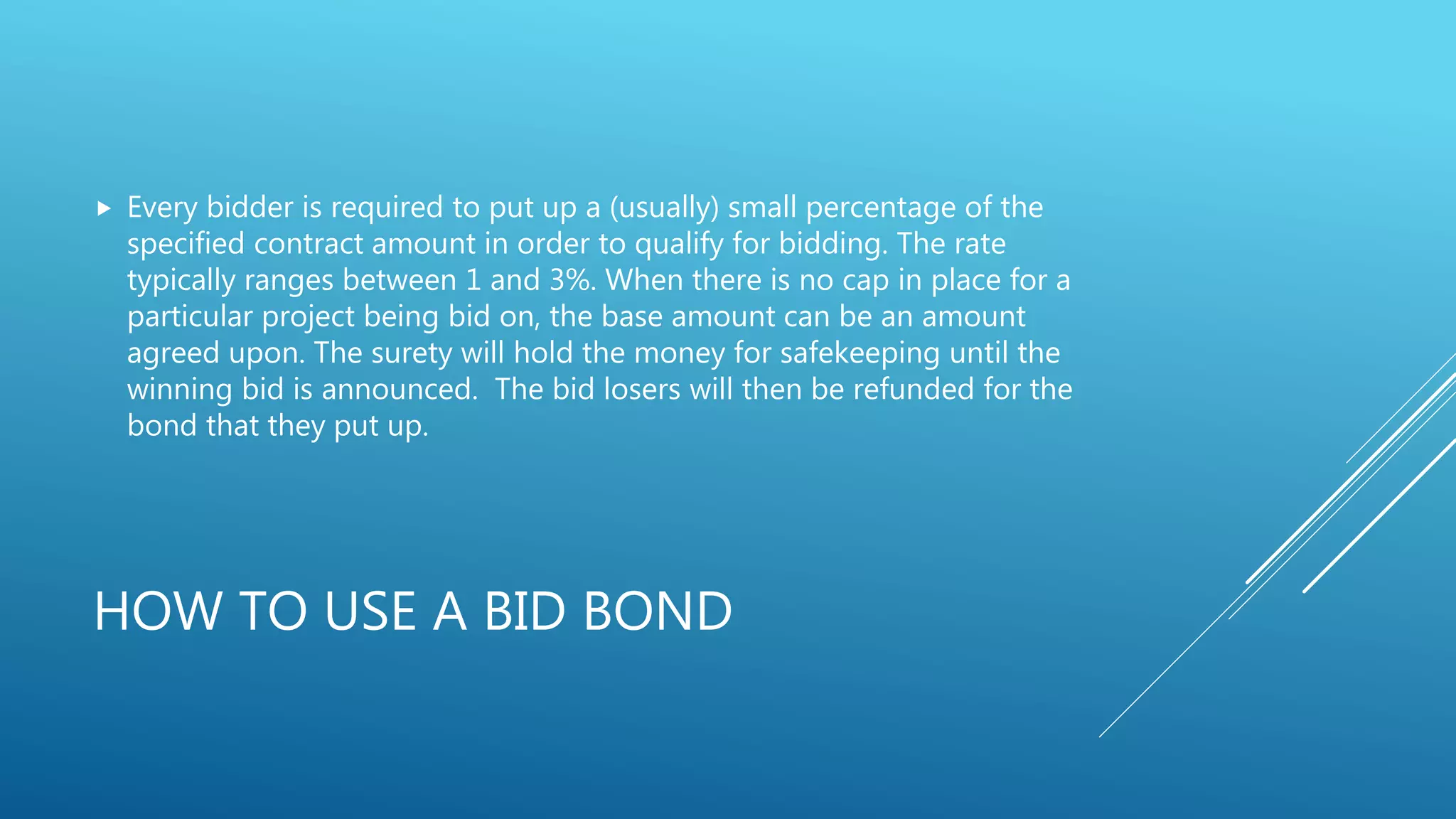 Bid bonds | PPTX