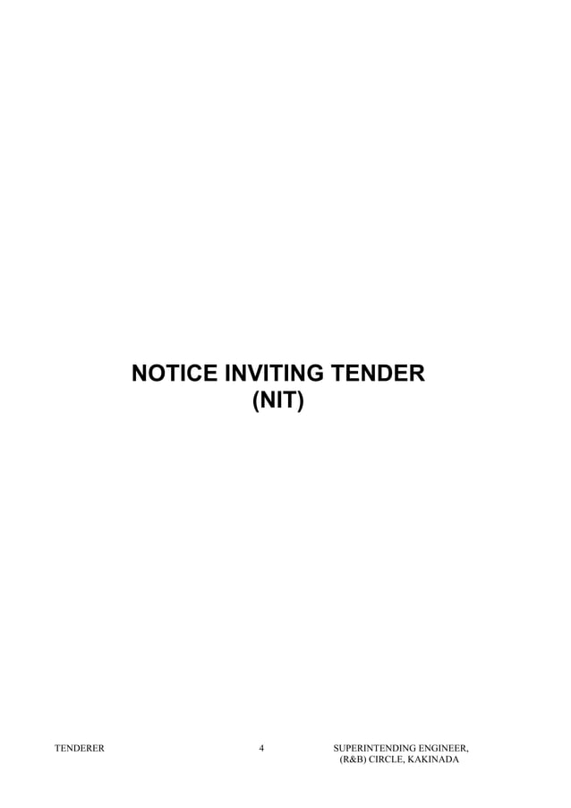 Bid document reverse tendering | PDF