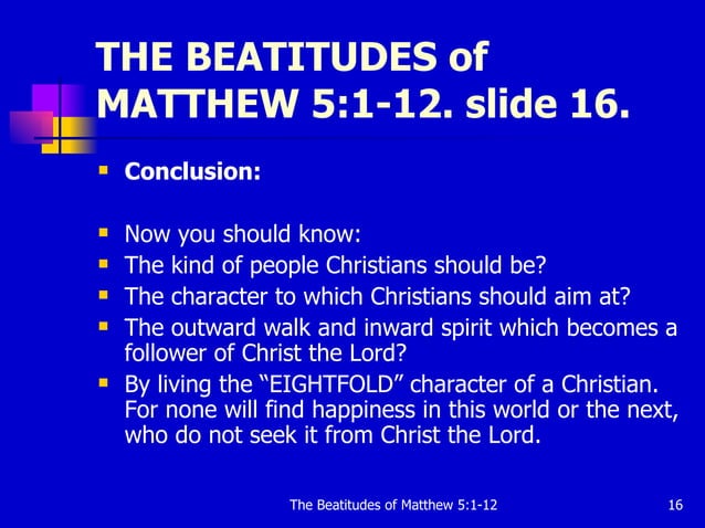 The Beatitudes Of Matthew 5. | PPT | Christianity | Religion & Spirituality