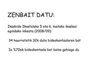 Bideojokoak Eta Heziketa | PPT