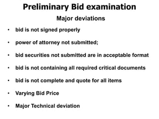 Bid Evaluation | PDF