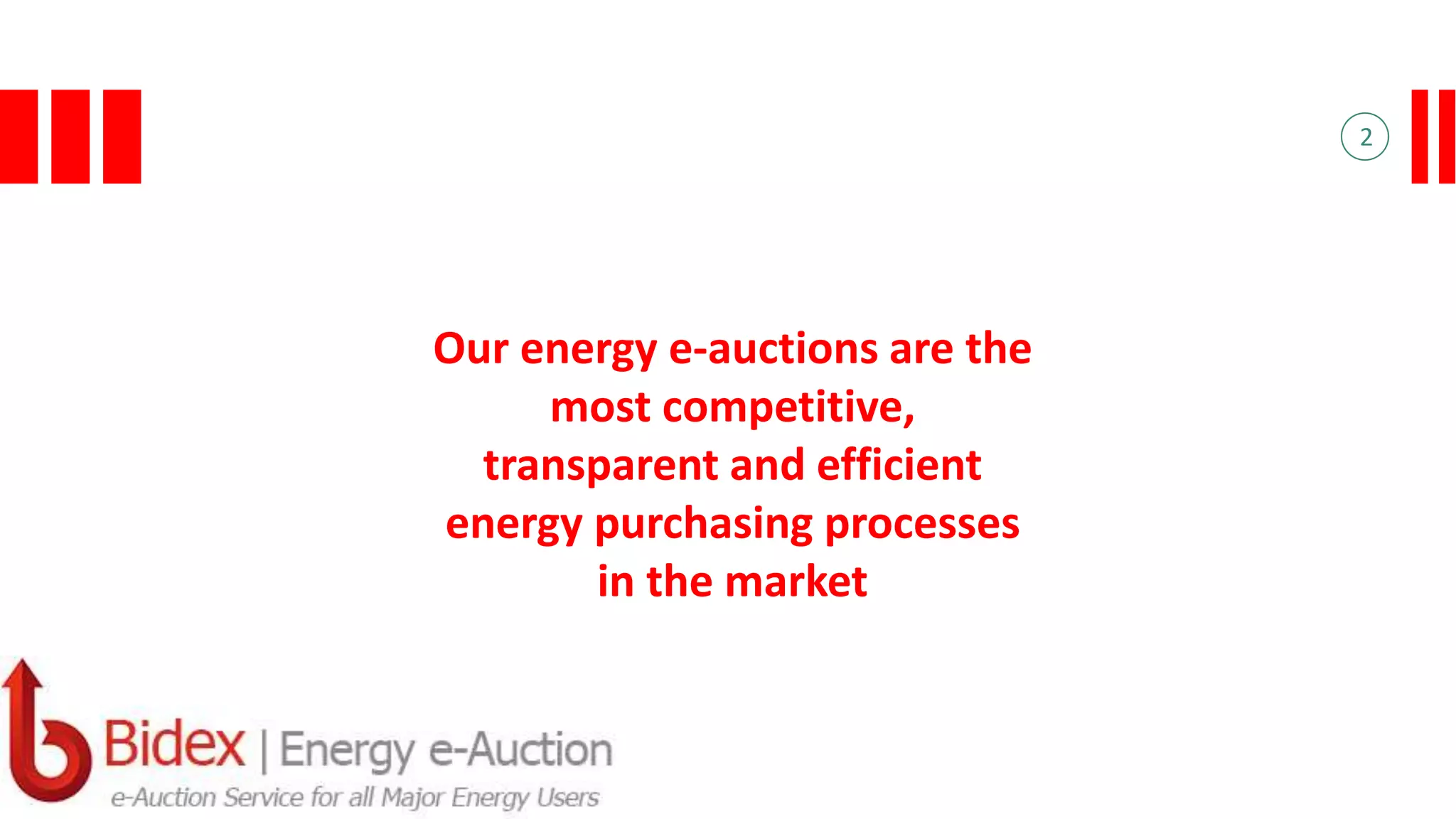 Bidex Energy Auction overview | PPTX