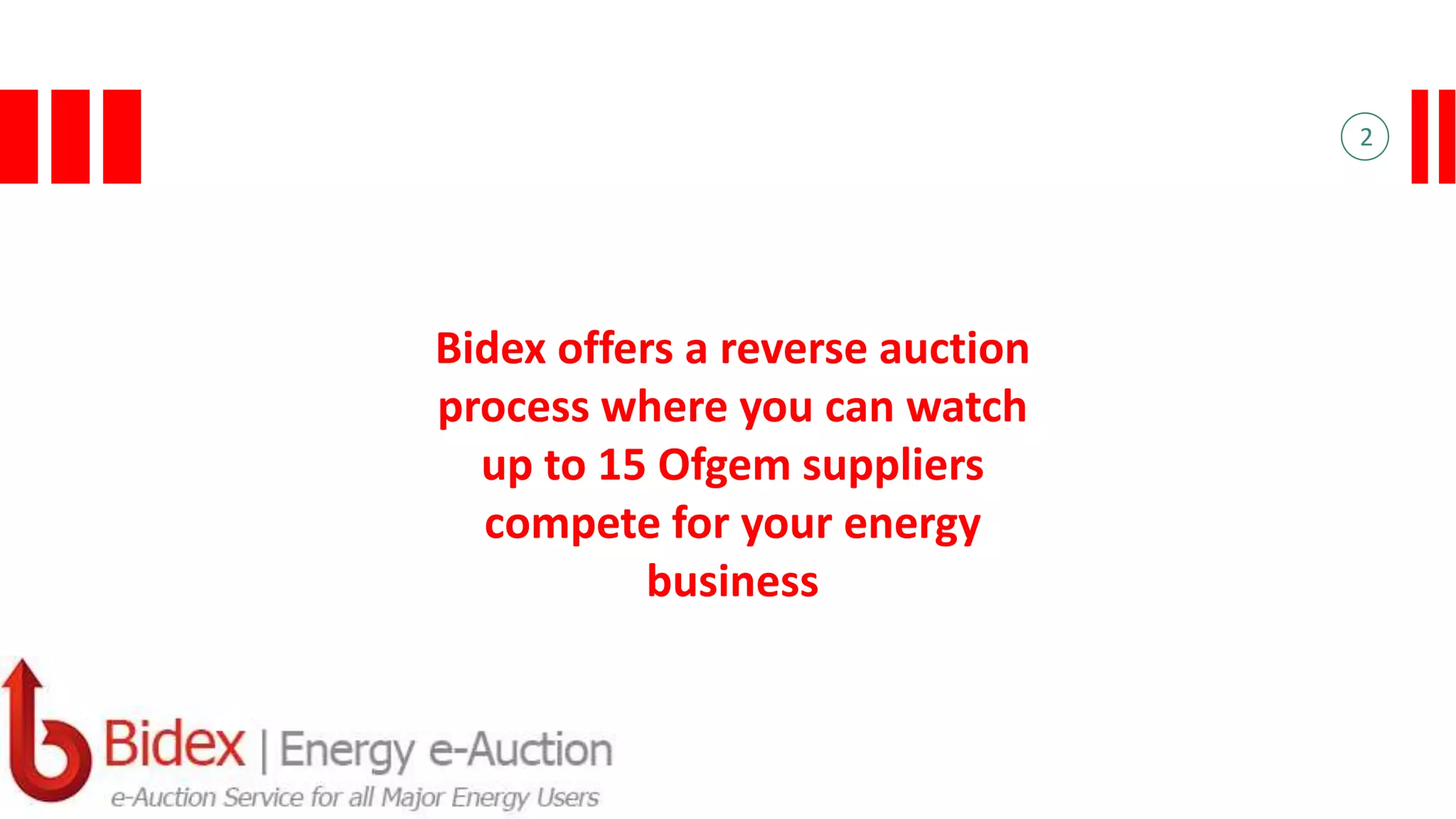 Bidex Energy Auction overview | PPTX