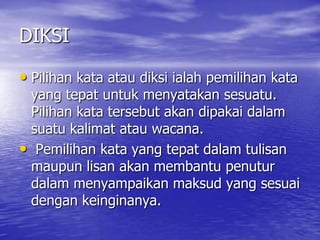 Bi diksi | PPT