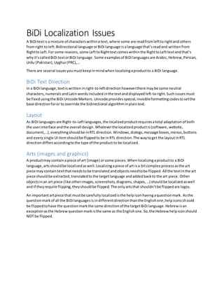 BiDi localization issues | PDF