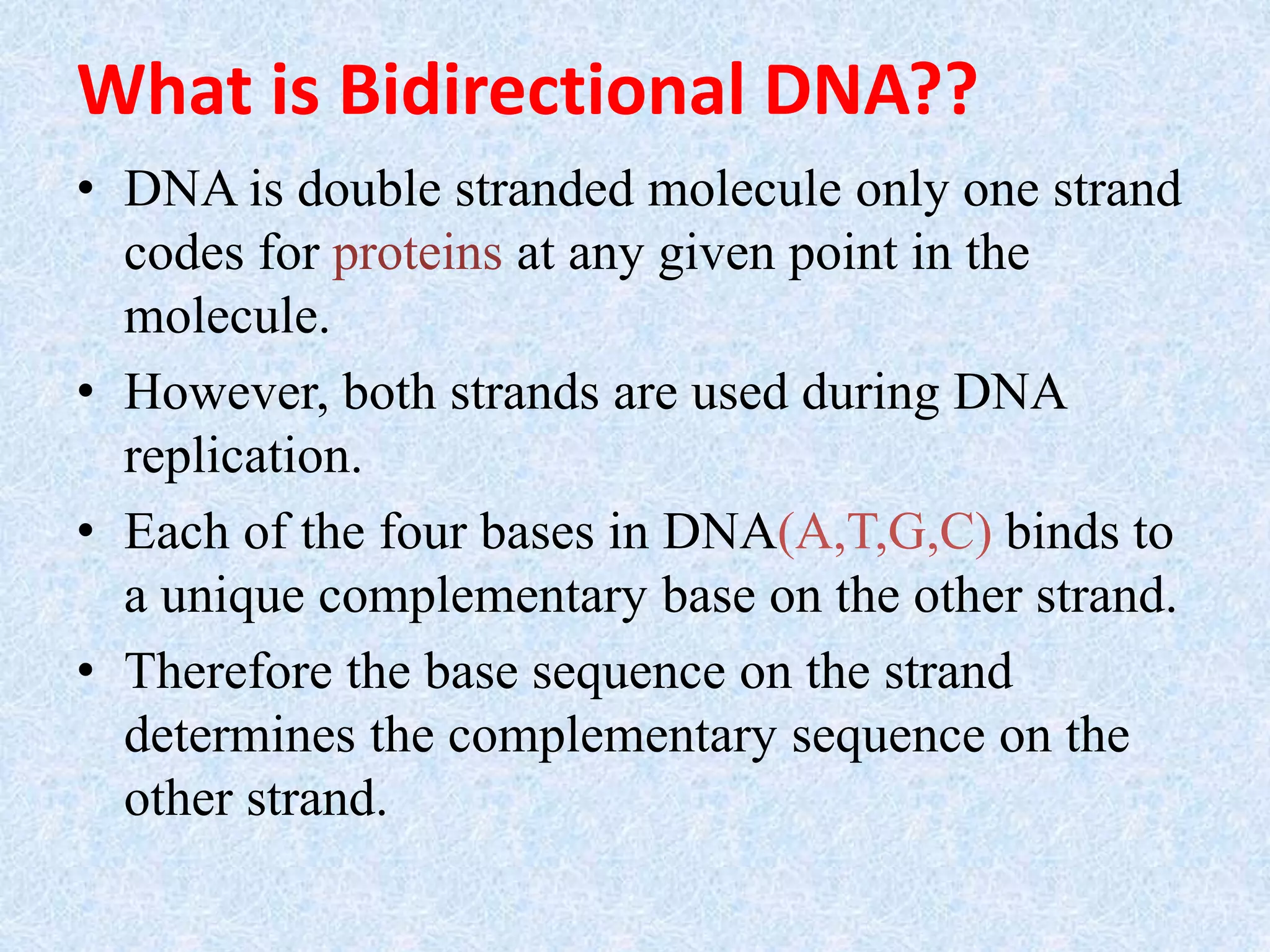 Bidirectional and rolling circular dna replication | PPTX