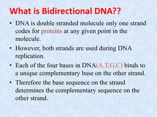 Bidirectional and rolling circular dna replication | PPTX | Chemistry ...