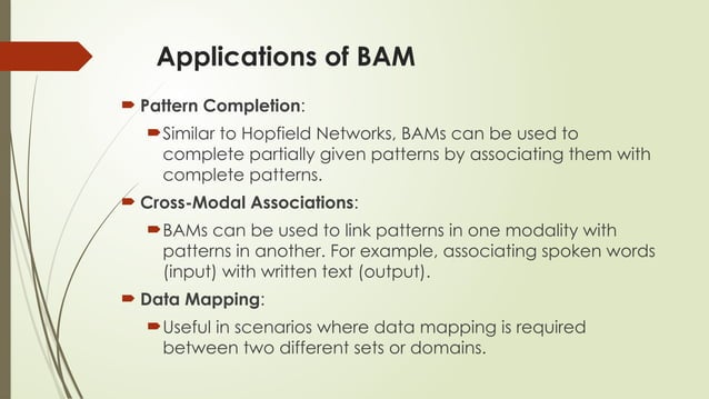 Bi-directional Associative Memory in NN.pptx