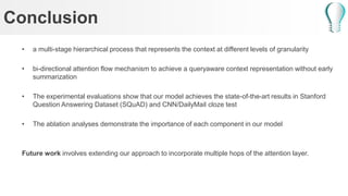 Bidirectional attention flow for machine comprehension | PDF
