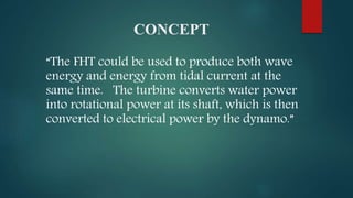 Bidirectional floating hydro turbine | PPTX | Physics | Science